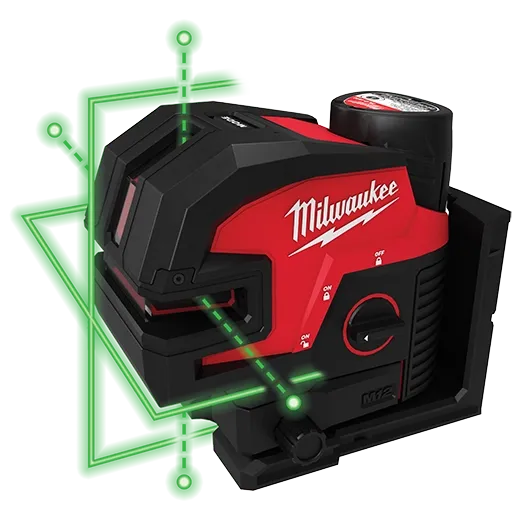 M12™ Green Cross Line & 4-Points Laser Kit | Milwaukee Tool